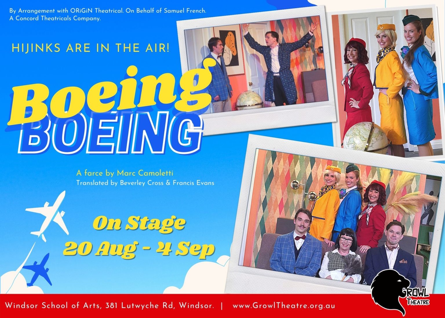 Boeing Boeing – Growl Theatre